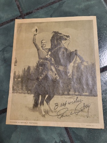 Vintage GENE AUTRY RODEO cleveland ohio 2sided poster flyer dealer ...