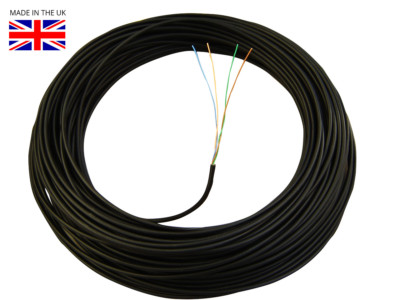 Original Black BT Openreach Solid Copper 20m 2 Pair CW1308 Telephone ...