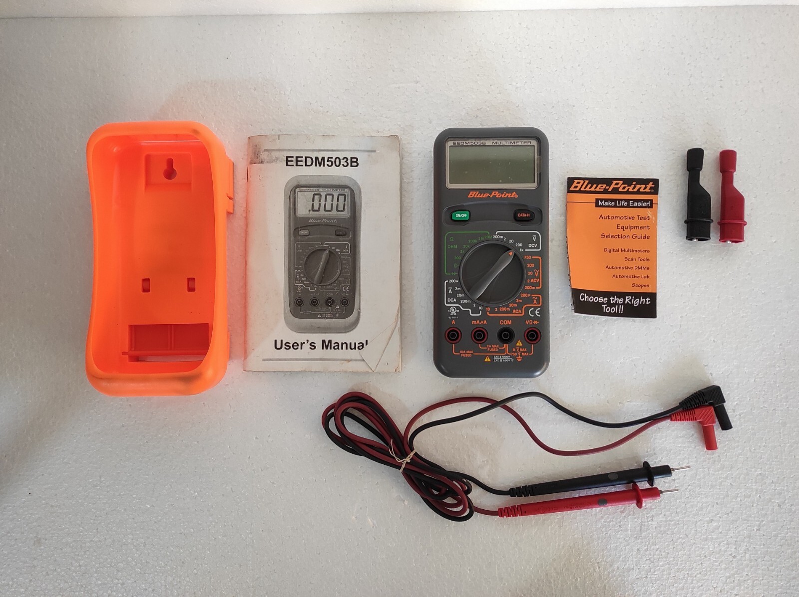 Blue Point EEDM503B Digital Multimeter With Leads for sale online | eBay