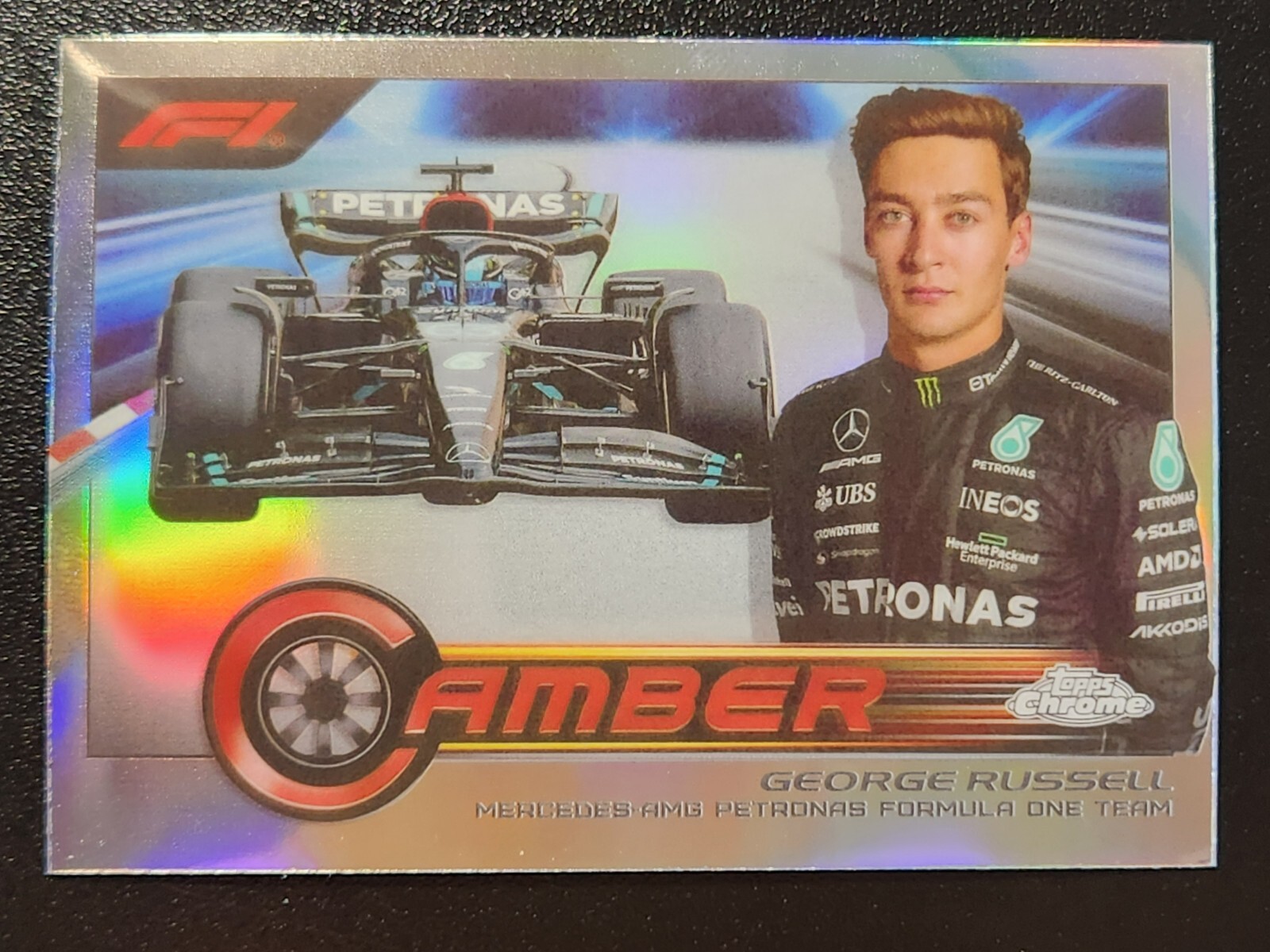 GEORGE RUSSELL GR 2023 Topps Chrome F1 Formula 1 CAMBER MERCEDES-AMG ...