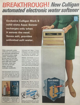 1967 Culligan Water Softener Vintage Magazine Print Ad 60s Fashion ...