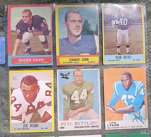 NFL CARDS Jimmy Orr Willie Richardson Charley Johnson Walt Suggs FULL ...