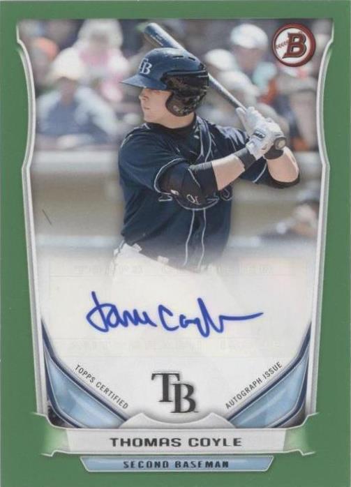 2014 Bowman - Retail Prospect Autographs Thomas Coyle #PA-TCO Green ...