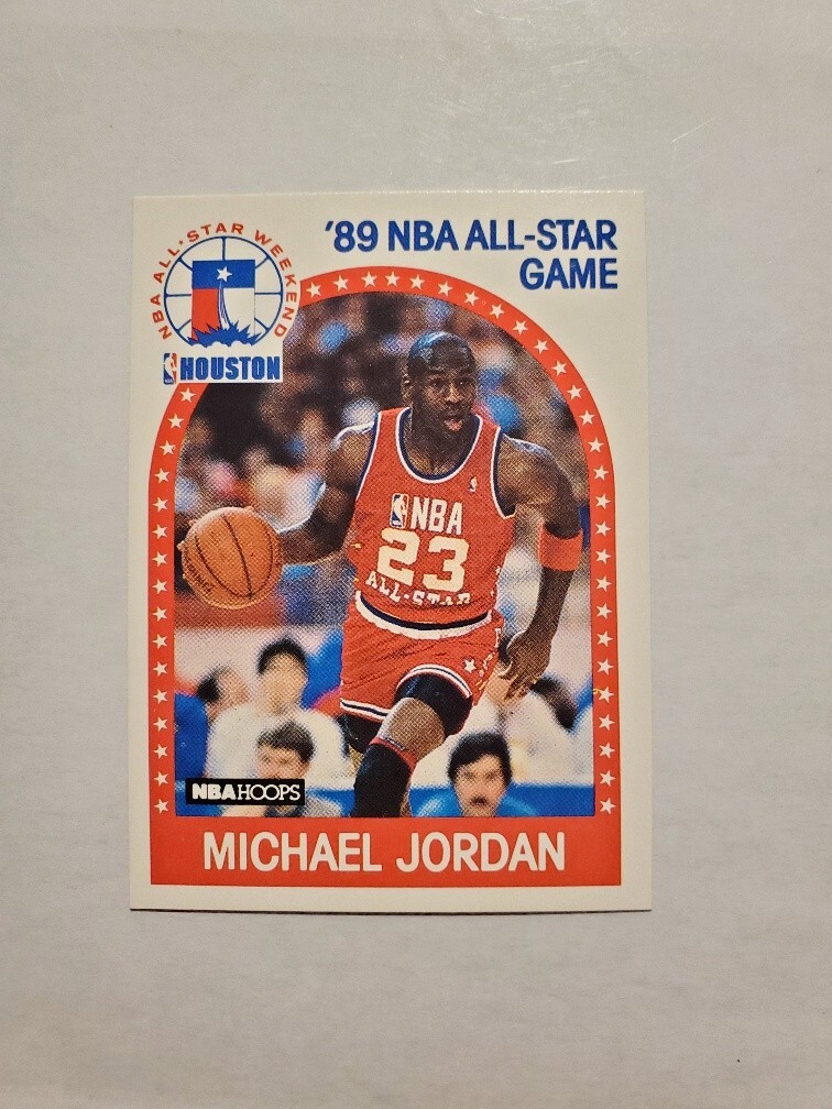 1989-90 NBA Hoops Michael Jordan All Star Card #21 Chicago Bulls HOF ...