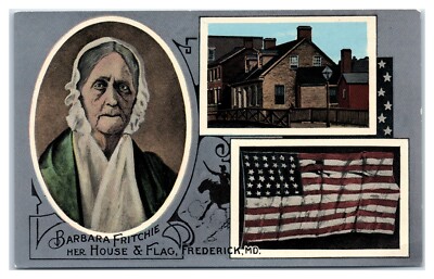 Barbara Ritchie Her House and Flag Frederick Maryland Postcard | eBay