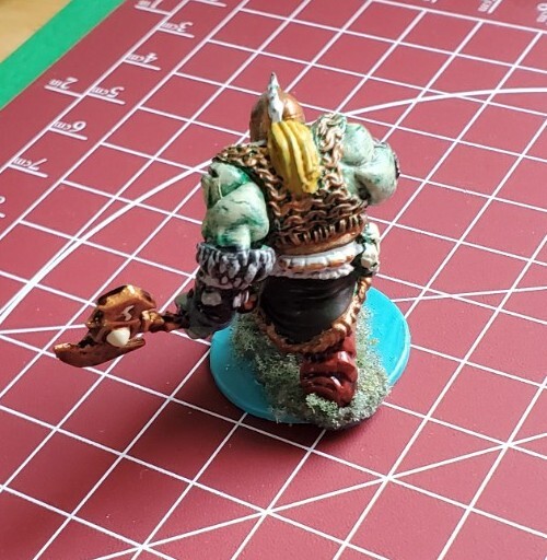 Dungeons And Dragons Pathfinder Hand Painted Orc Fighter Plastic Mini ...