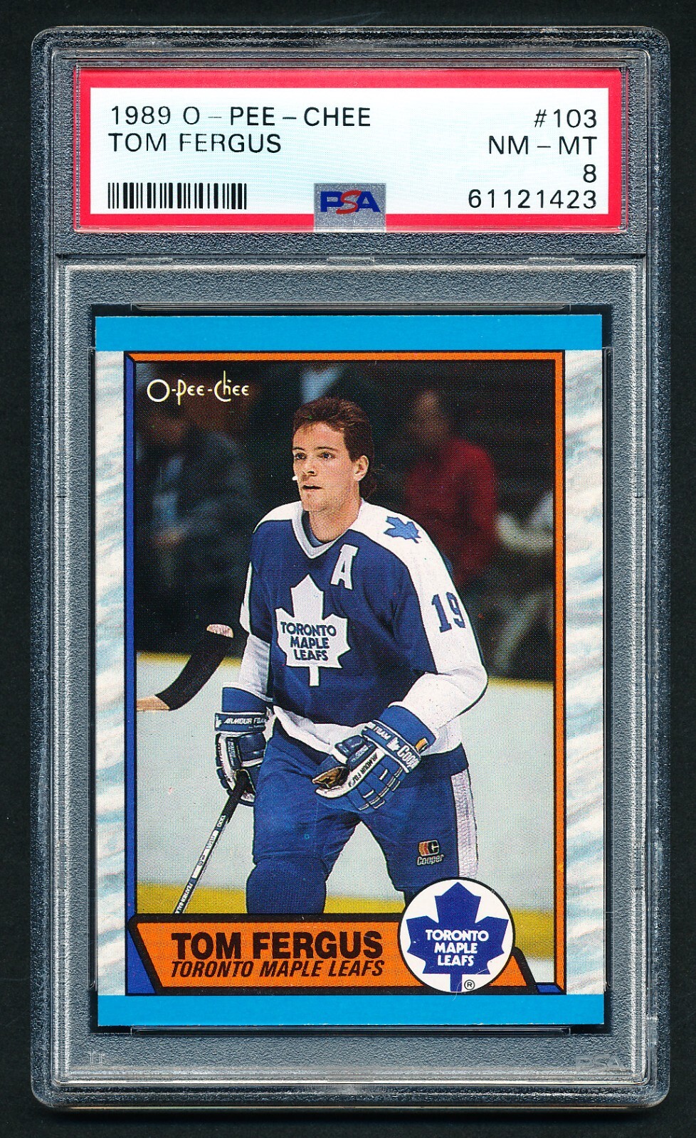 1989 OPC HOCKEY 103 TOM FERGUS TORONTO MAPLE LEAFS PSA 8 NM-MINT | eBay