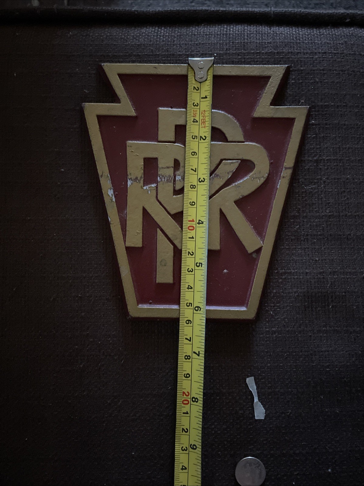 Vintage Pennsylvania Railroad PRR Keystone Plaque Emblem Sign Ceramic ...