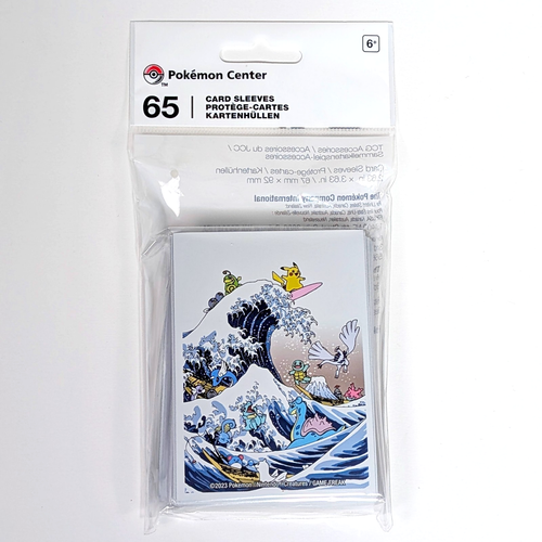 Pokemon Great Wave Pikachu & Friends Sleeves 65 Ct. Pokemon Center ...