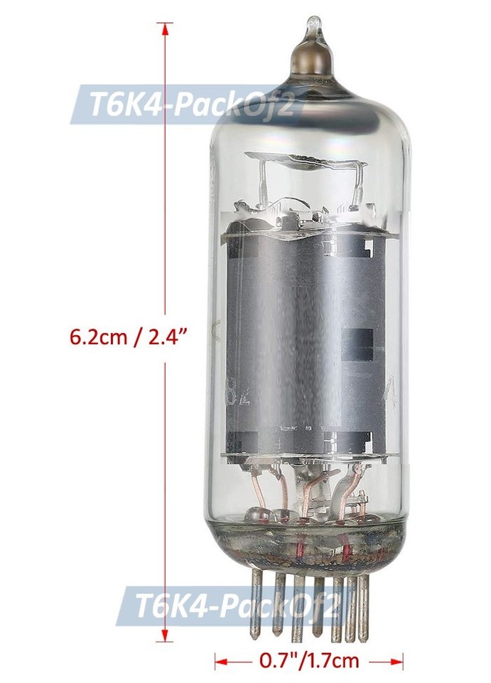 2× Premium 6K4 Vacuum Tubes – HiFi Audio Preamp Amp Replacement Set | eBay