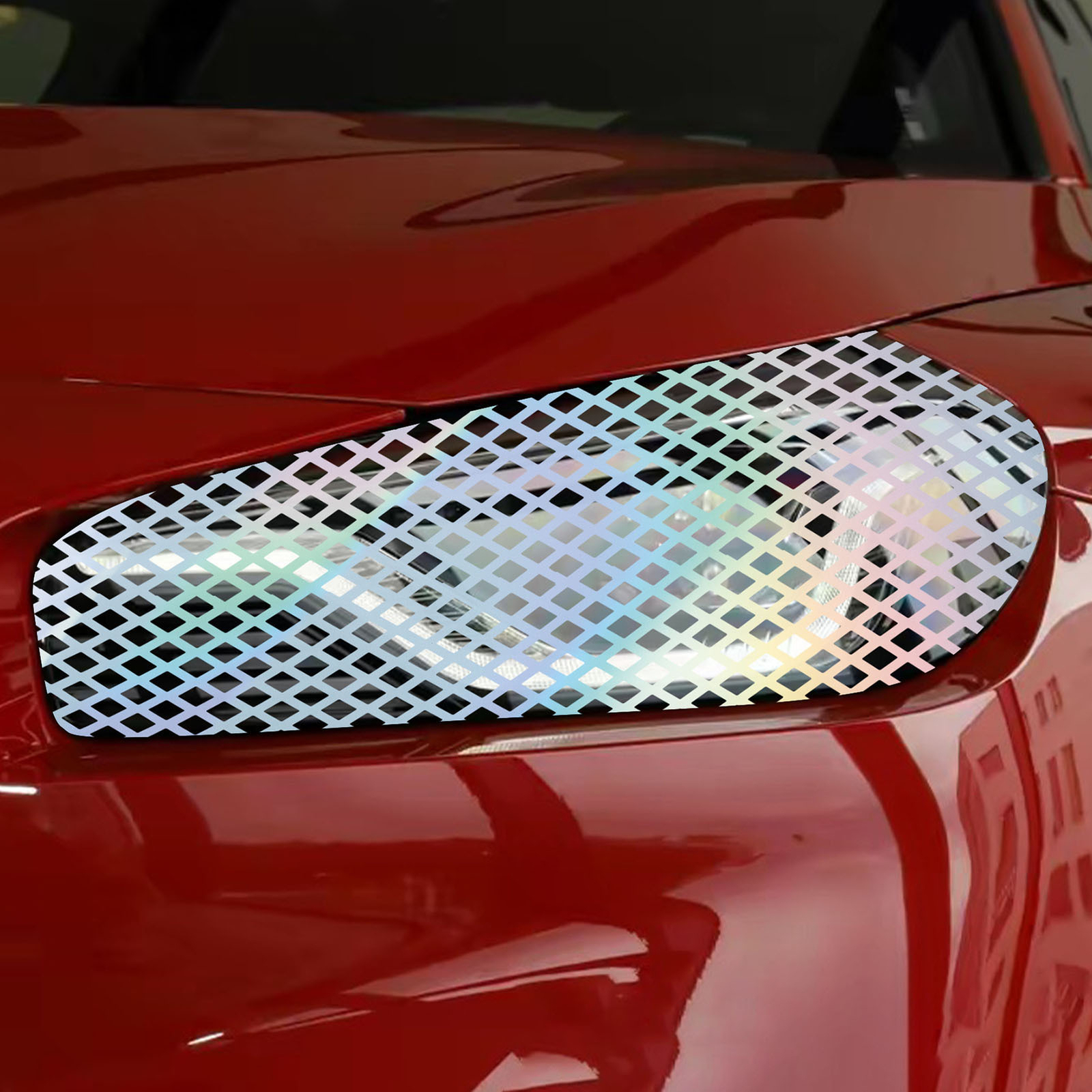 Car Rear Tail Light Lamp Stickers Rhombus Shape Decorative Decal Car | eBay