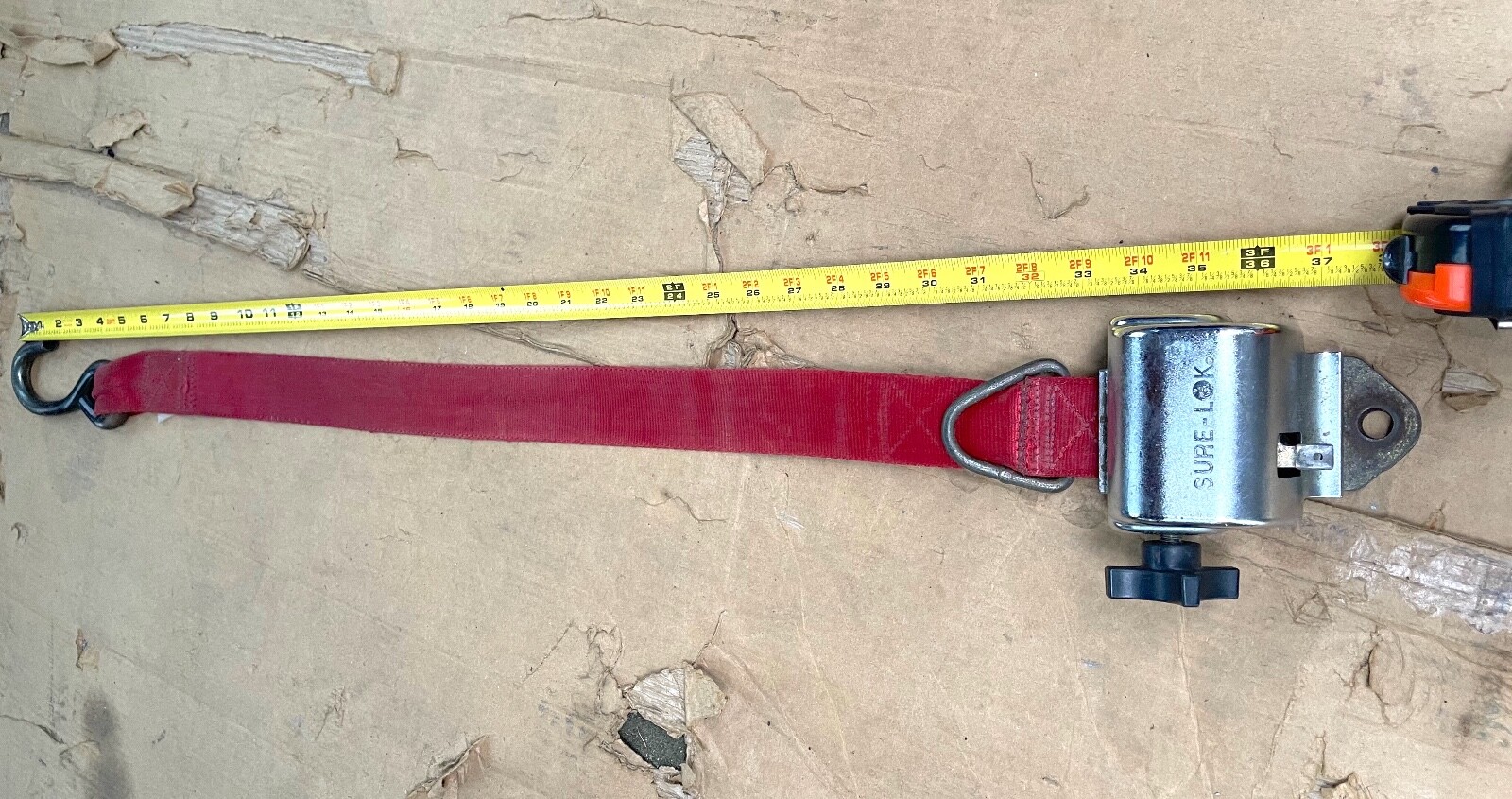 Sure Lok Strap Belt Wheelchair Cargo Secure Retractable Tie Down Lock ...