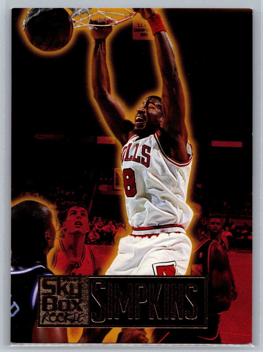 Dickey Simpkins 1994-95 SkyBox Premium Rookie BASKETBALL #217 Chicago ...