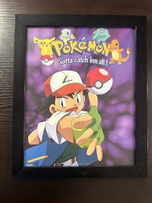 Vintage 1999 POKEMON Gotta Catch Em All! Poster Ash Pikachu 7.5 x 9.5 ...