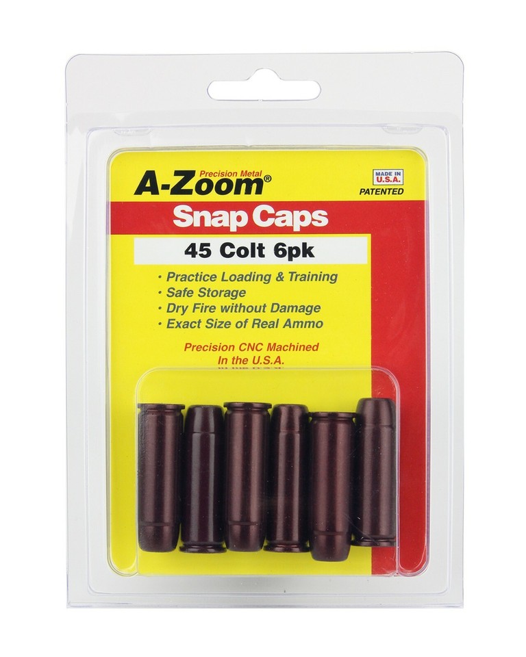 (6 PACK) A-Zoom Precision Revolver Snap Caps -Choice of .32 H&R to .500 ...
