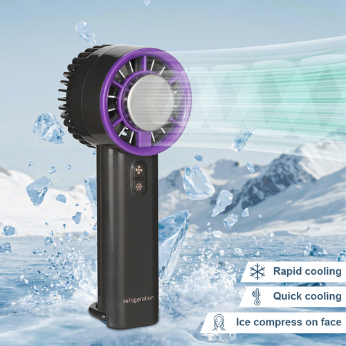 Portable Handheld Turbo Fan Cooling Semiconductor Refrigeration 2000mAh ...