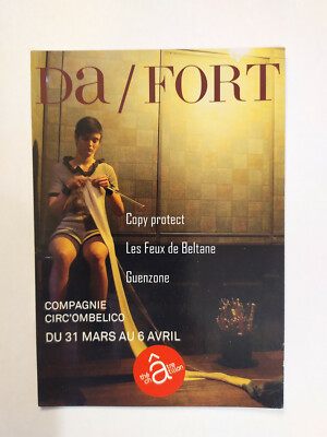 DA/FORT THEATRE BURLESQUE COMPAGNIE CIRC'OMBELICO CHATILLON flyer | eBay