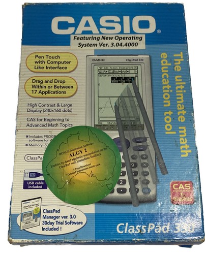 Casio Calculator ClassPad 330-A CAS & Graphics Maths Education Software ...