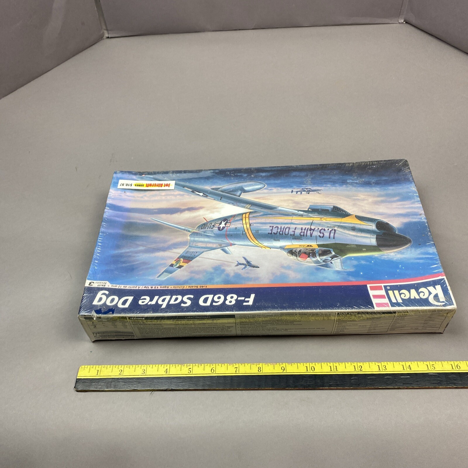Revell 1/48th scale USAF F-86D Sabre Dog Fighter Jet Model Kit Sealed ...