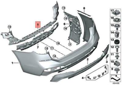 OEM BMW G32 620D 620DX 630D 630DX 630I 640DX GUIDE CENTER REAR ...