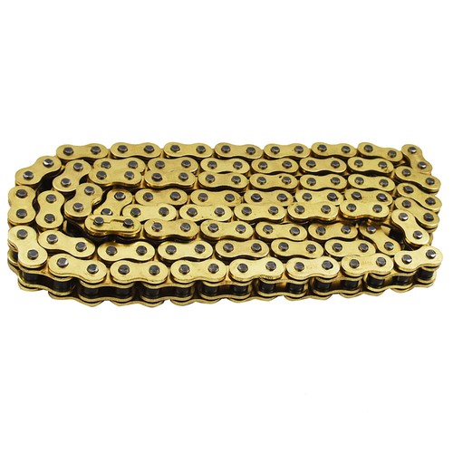 525-120 Motorcycle With O-Ring Drive Chain Gold Color ATV 525 Pitch 120 ...