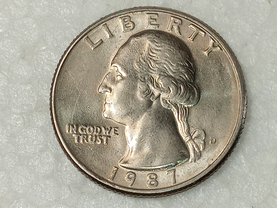 1987 Quarter Dollar US Coin Mint Mark Error With Errors (18) | eBay