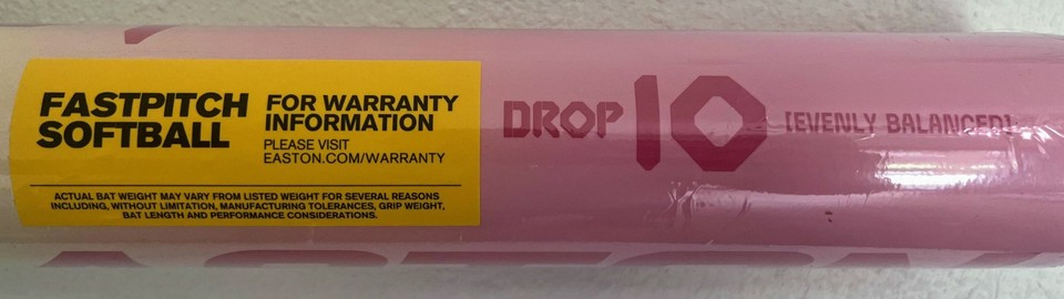 Easton Ghost Unlimited Pink Lemonade Edition 34” /-10 Fastpitch ...