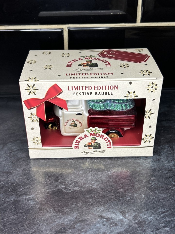 2x Birra Moretti Limited Edition Festive Bauble Truck Hanging ...