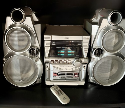VTG JVC Compact Component System MX-GB6 CD Boombox & Remote, Dual ...