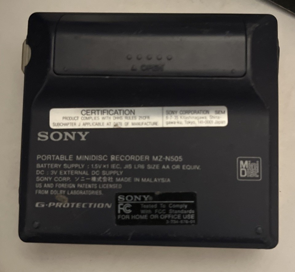 Sony Net MD Walkman MZ-N505 Gold Digital MiniDisc Recorder Player | eBay