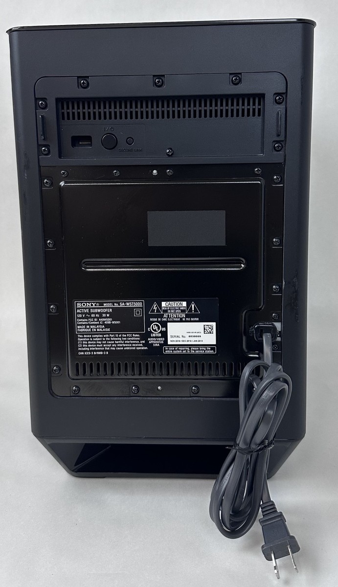 Sony Wireless Active Subwoofer | For Sony ST5000 ONLY Sony Wireless Active Subwoofer | For Sony ST5000 ONLY