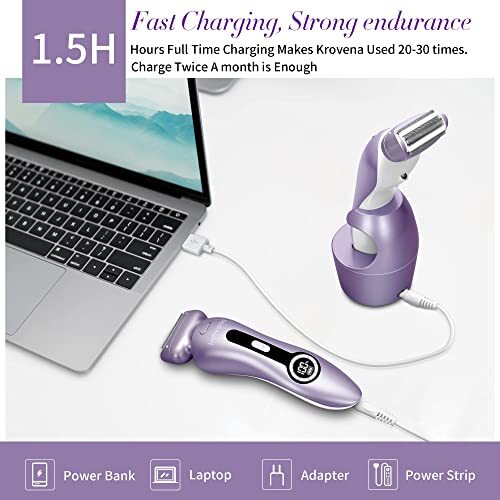 Electric Shaver for Women Best Electric Razor for Womens Bikini Legs ...