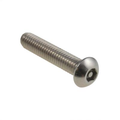 Qty 5 Button POST HEX M4 (4mm) x 30mm Stainless H2.5 Security Screw A2 ...