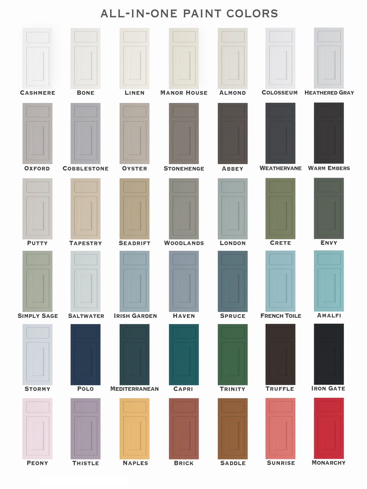 ALL-IN-ONE Paint - Warm Embers, 8 Fl Oz - includes color card | eBay