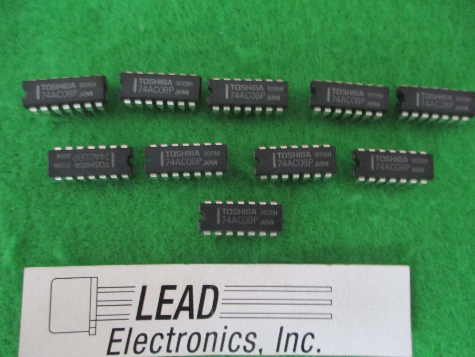QTY 10 TOSHIBA TC74AC08P 14PIN DIP QUAD 2IN POS AND GATE 74AC08 FREE ...