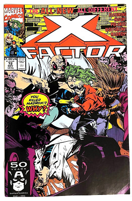 X-FACTOR #72 CVR A LARRY STROMAN 1991 MARVEL COMICS NM | eBay