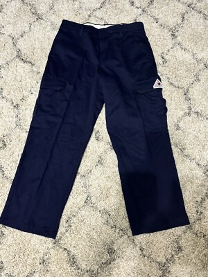 Bulwark FR Flame Resistant Electrical Work Pants 34x37U Navy Color | eBay