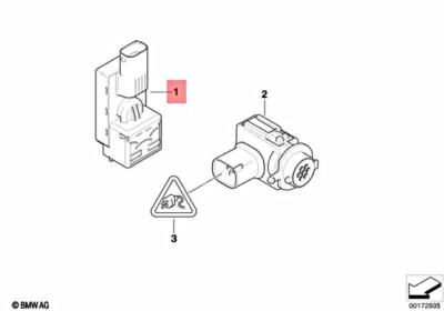 Genuine BMW E60 E63 E65 E66 AUC Sensor Automatic Recirculated Air ...