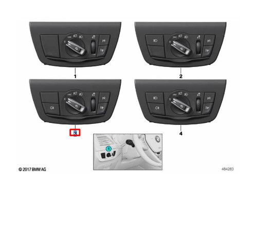 NEW BMW X3 G01 HEADLIGHT SWITCH CONTROL UNIT 9472965 61319472965 ...