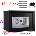 High Security Home Safe Safebox Secure Storage Box With Digital And Key ...
