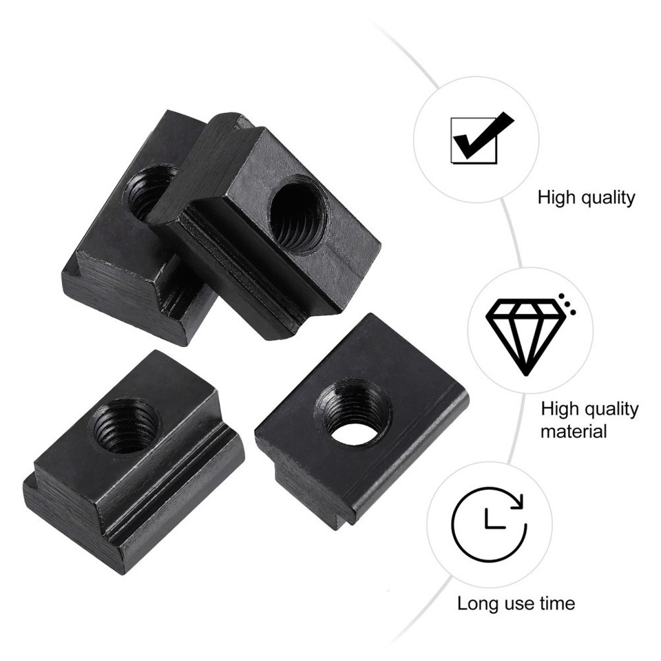 30 pcs M8 T-Slot Nuts T Sliding Nut Block Slots Carbon Steel for Truck ...