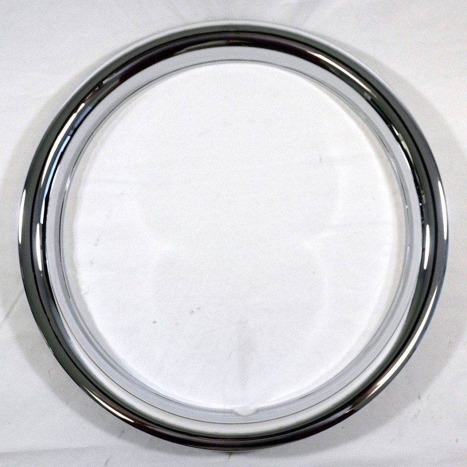 SET OF 4 13" CHROME WHEEL TRIM RINGS BEAUTY RIM RING GLAMOUR BANDS ...