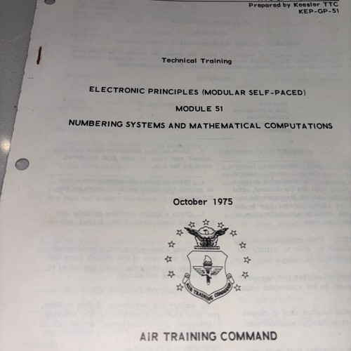 Air training command electronic principles module 51, 52, 53 and 54 | eBay