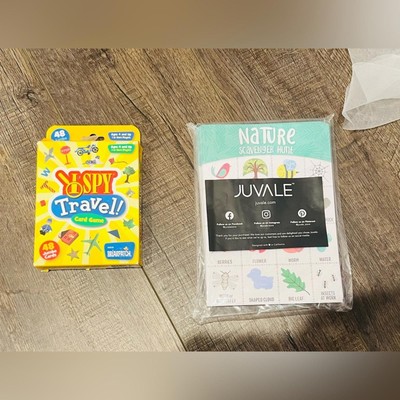 Kids Travel Activity Bundle – I Spy Travel Card Game + Nature Scavenger ...