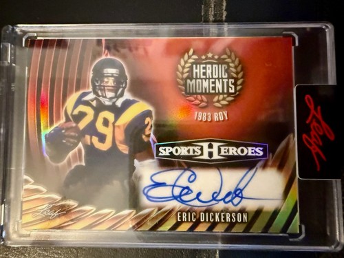 2026 Leaf Sports Heroes ERIC DICKERSON Heroic Moments Auto Autograph ...