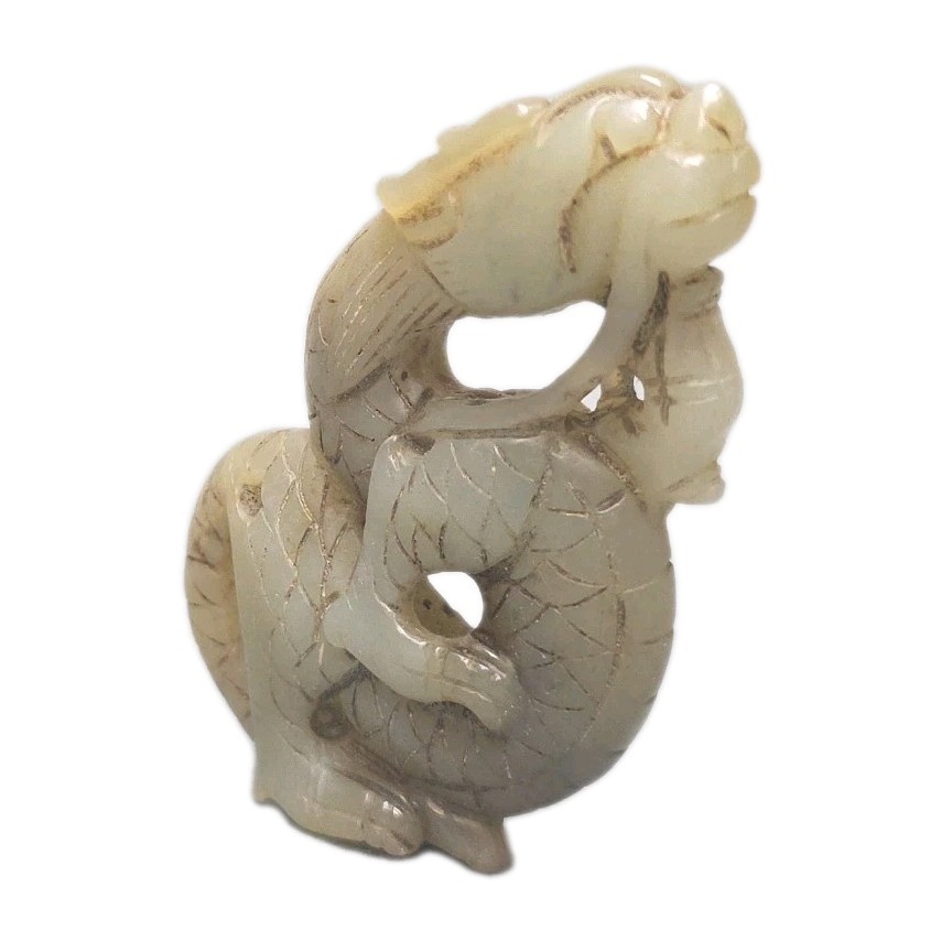 Antique Hand Carved Chinese Old Jade Or Agate Dragon Figurine HTF | eBay