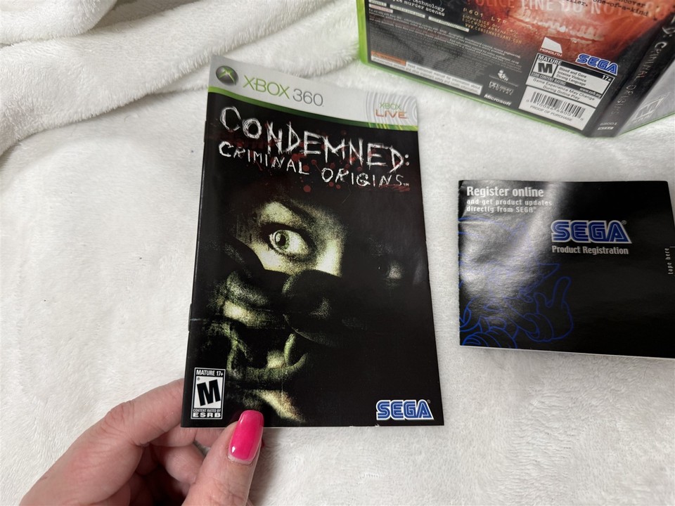 XBOX 360 CONDEMNED CRIMINAL ORIGINS COMPLETE GAME W/ MANUAL ...
