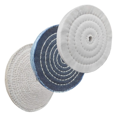 PURUI 3PC 6 Inch Polishing Buffing Wheel Kit for Bench Grinder, with ...