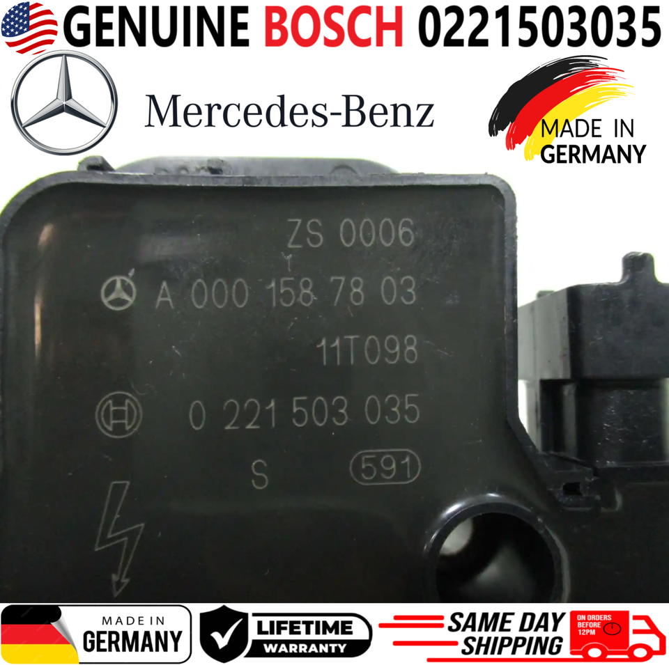 GENUINE BOSCH Ignition Coil For 1998-2011 Mercedes-Benz A0001587803 ...