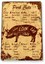 TIN SIGN Pork Cuts Metal Décor Wall Shop Farm Meat Pig Cow Kitchen ...